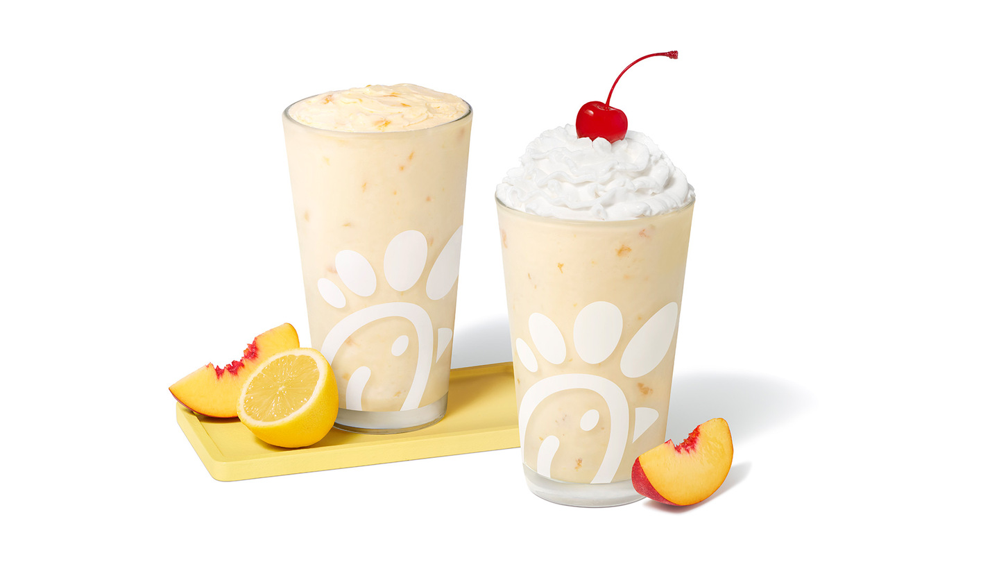 Chick-fil-A Peach Milkshake Returns and Debuts Peach Frosted Lemonade | Chick-fil-A